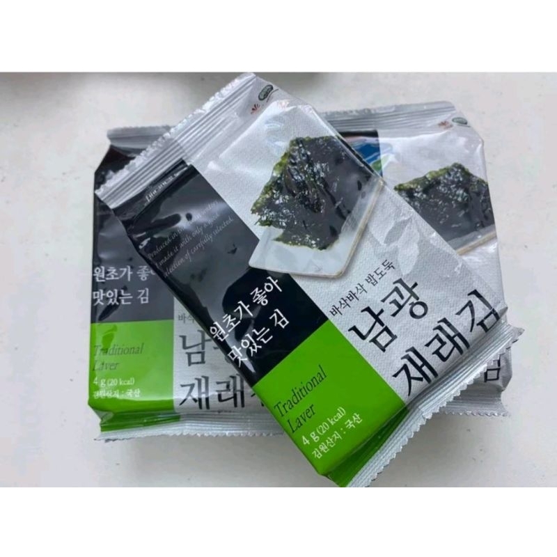 Namkwang Korean Seasoned Traditional Laver Roasted Nori Seaweed ...