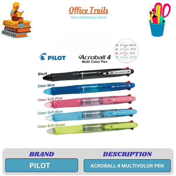 Pilot Acroball 4 Multi Pen Color Ballpoint 0.7 Sold Per Piece | Shopee ...
