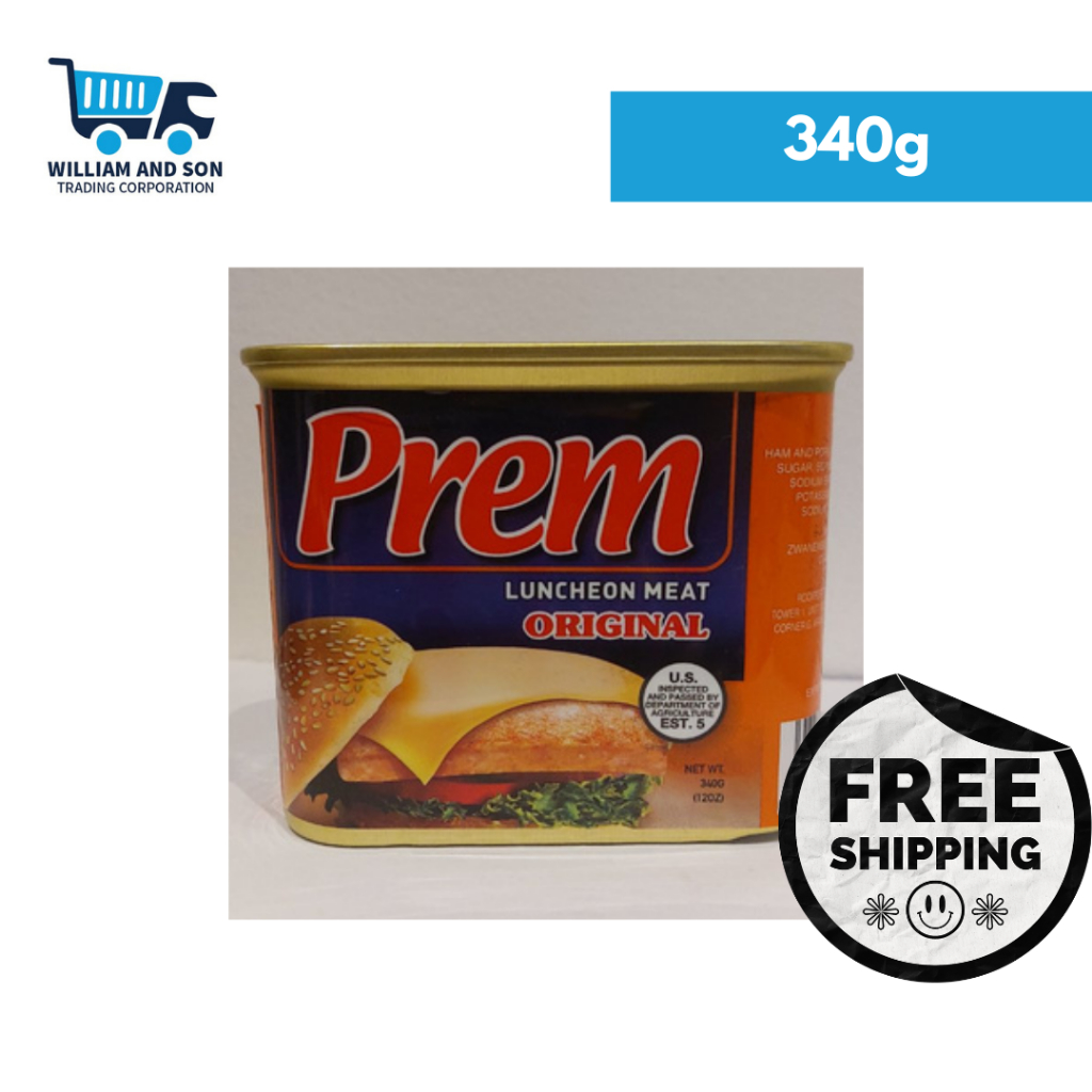 Prem Luncheon Meat Original 340g | Shopee Philippines