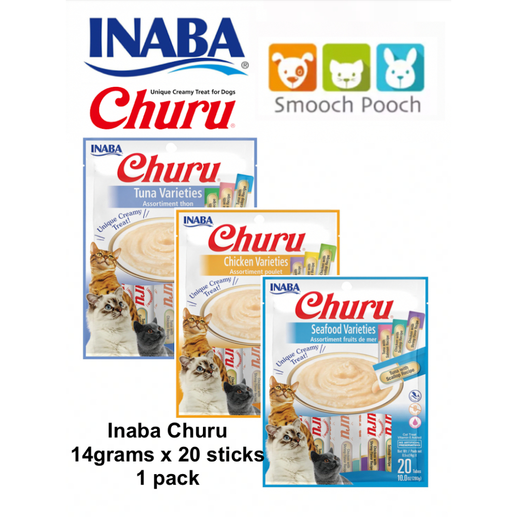 CIAO INABA Churu Varieties Bag Cat Treats 14g x 20 sticks (set of 1) | Shopee Philippines