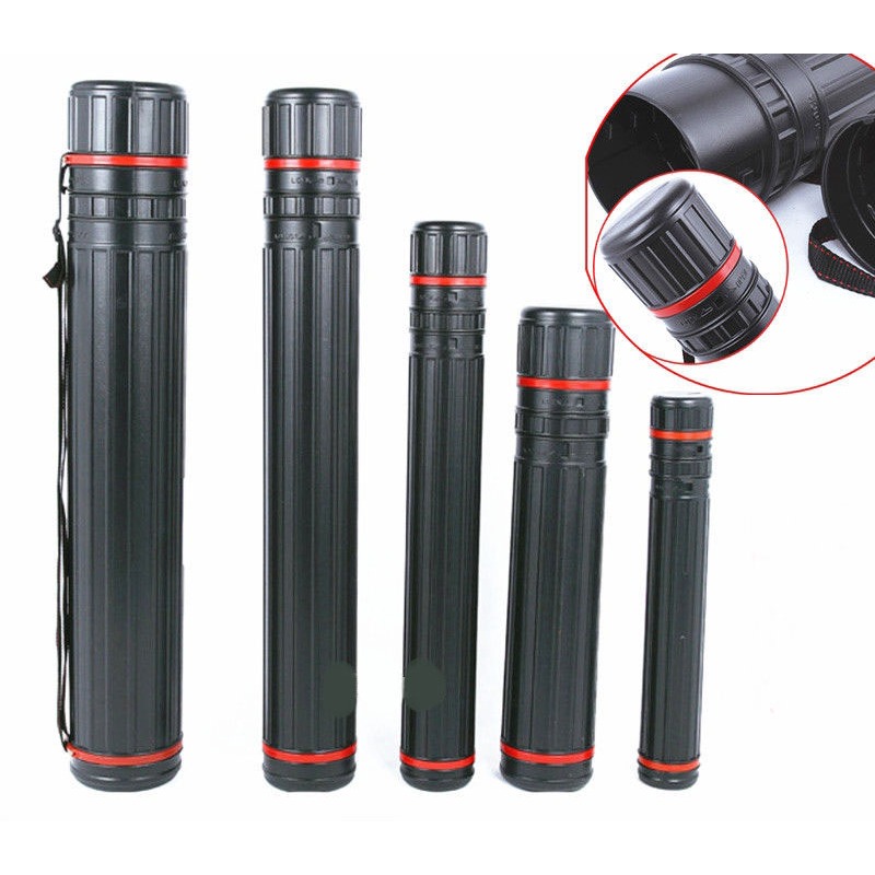 Expandable Plastic Drawing Tube Telescopic Blueprint Storage Case HT ...