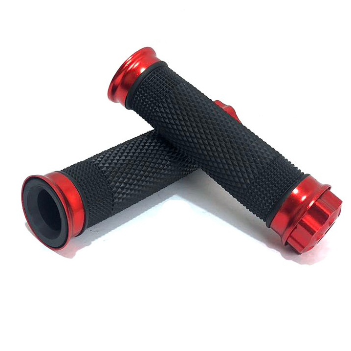 UNIVERSAL HANDLE GRIP RED BLACK BAR END GENERAL FOR MOTORCYCLE | Shopee ...