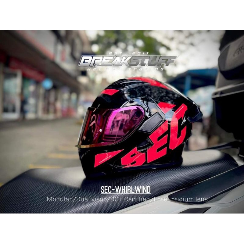 Sec Whirlwind Solid Modular Dual Visor | Shopee Philippines