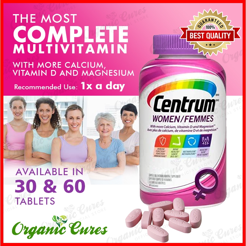 Centrum Women Multivitamin Supplement available in 30 & 60 Tablets ...