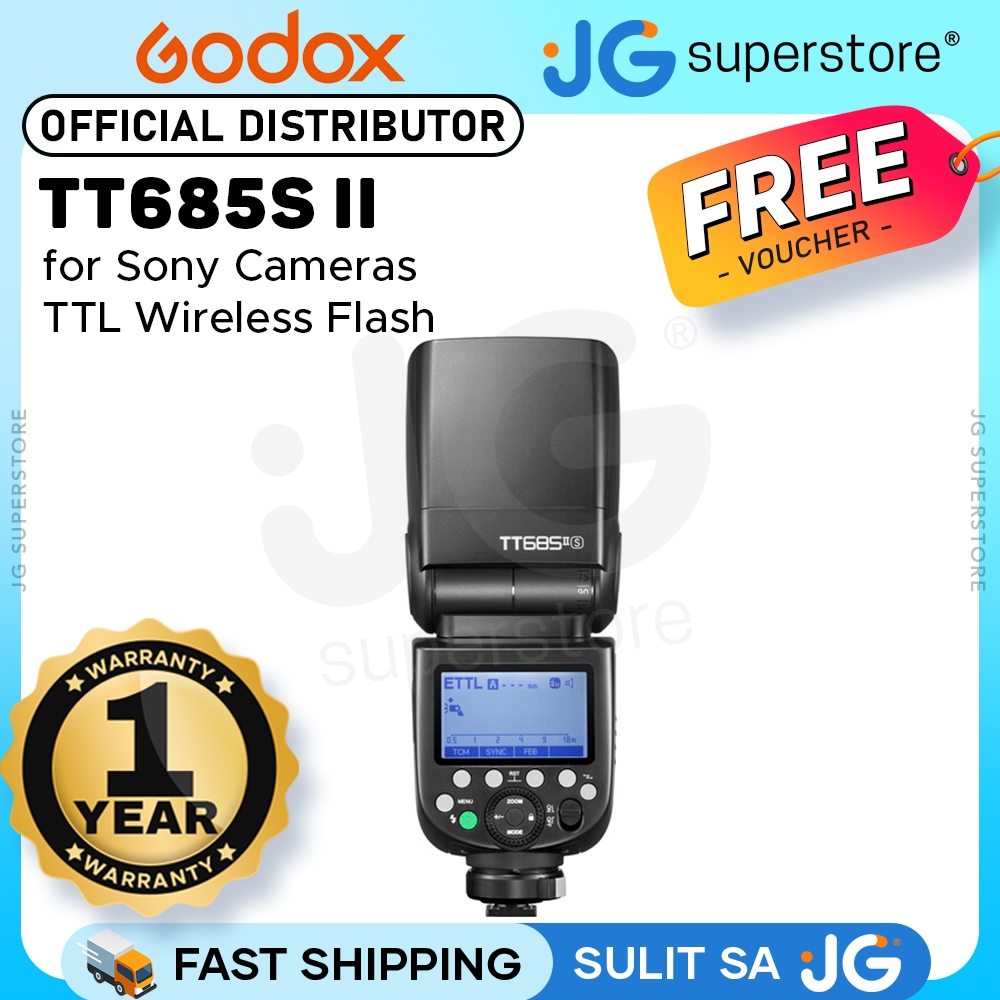 Godox TT685 II S Thinklite TTL Camera Flash, 2.4GHz X Radio System for ...