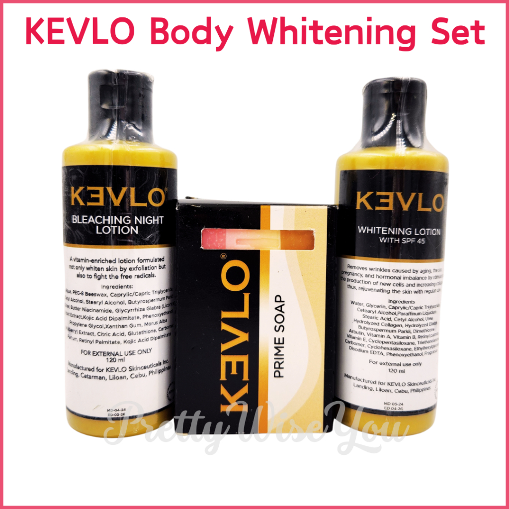 Kevlo Body Whitening Set Kit | Shopee Philippines