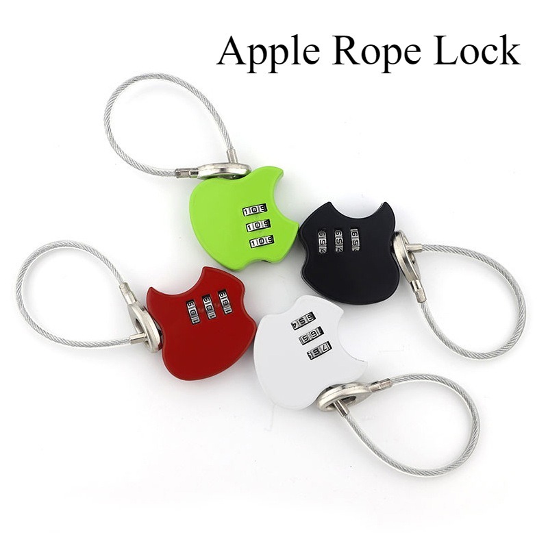 Combination Lock Padlock Car Basket Lock Heavy Duty Wire Rope Cable ...