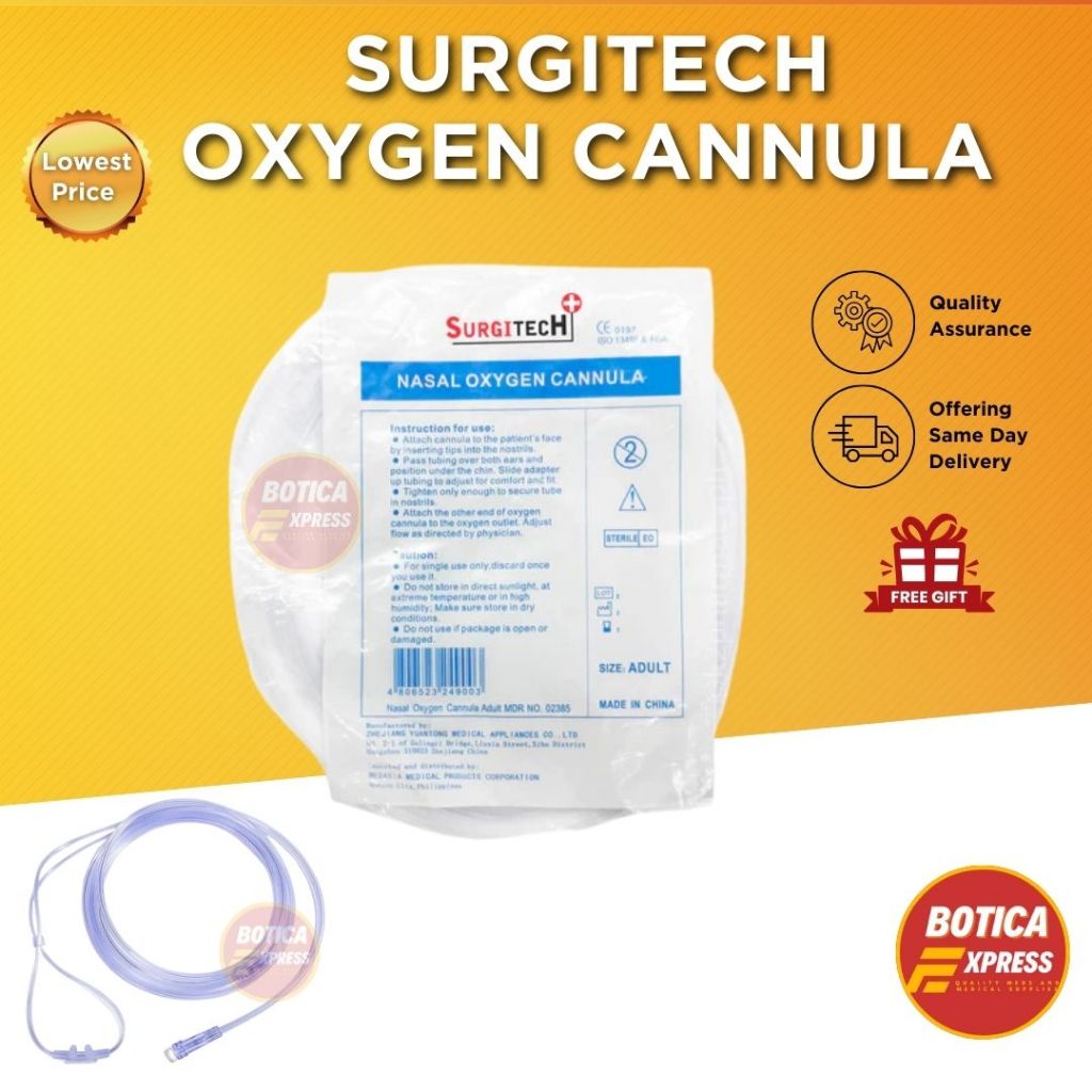 SURGITECH Oxygen Nasal Cannula | Shopee Philippines