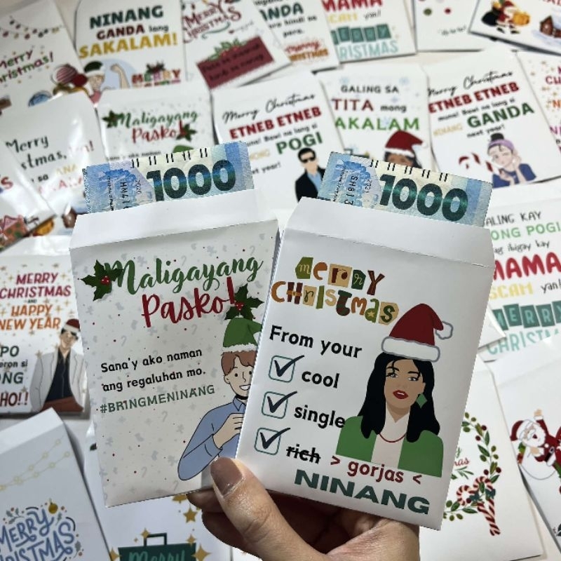 CHRISTMAS WITTY ANGPAO AND ELEGANT ANGPAO | Shopee Philippines