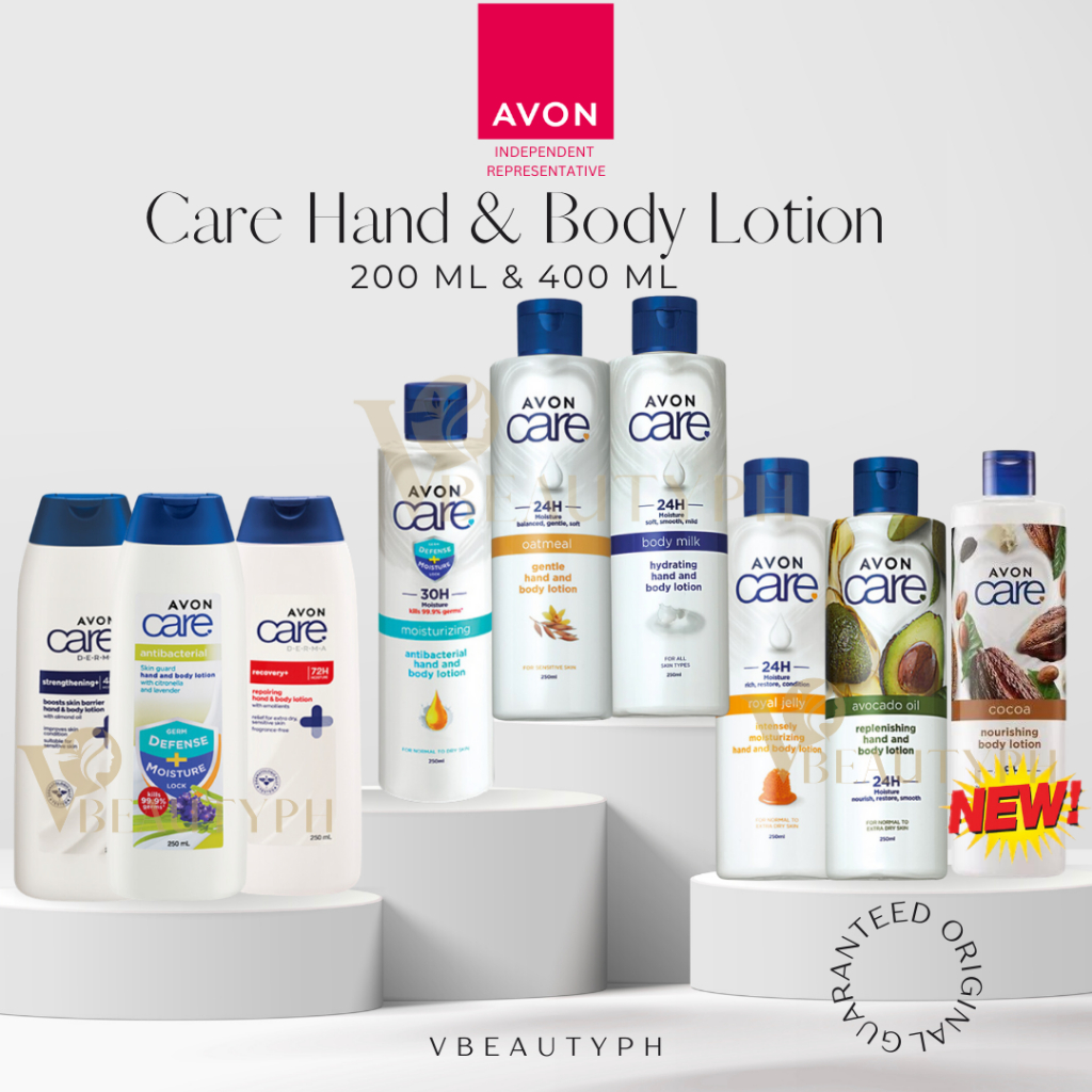 AVON Care Hand & Body Lotions 250 or 400 mL Body Milk Royal Jelly ...