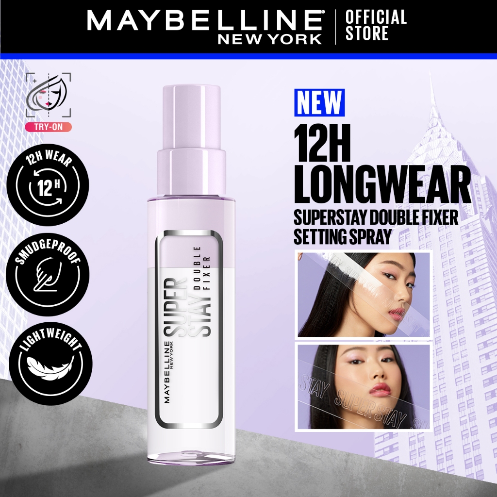 Maybelline Super Stay Double Fixer Setting Spray (55mL) - Lumi Matte ...