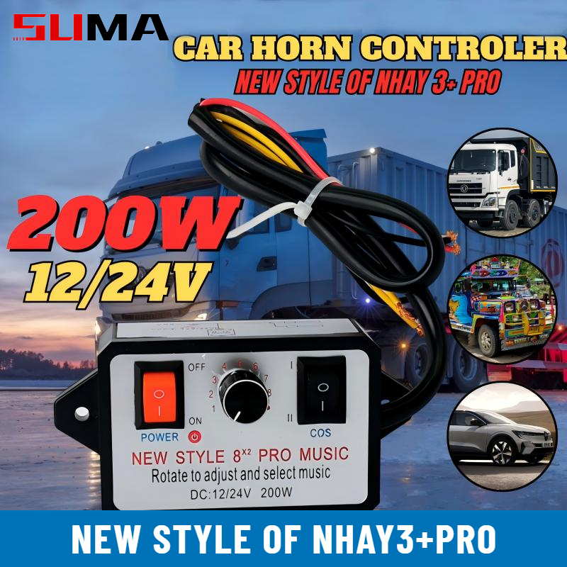 12v24v Universal Nhay 3 Pro Music Rapid Relay for Truck Car Horn Motor ...