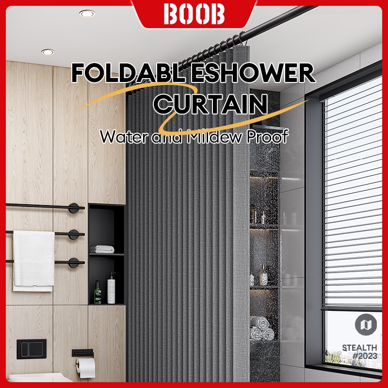 BOBO Curtain Shower for Waterproof with Rod Bathroomwaterproof Curtains ...