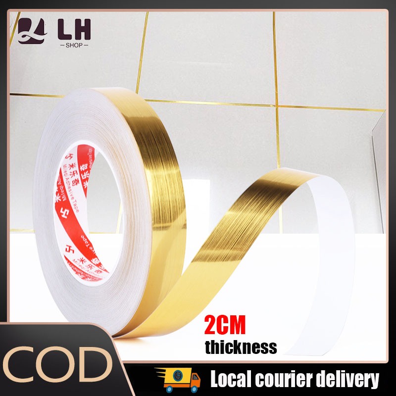 50M floor tile tape Wall gap sticker Waterproof self-adhesive aluminum ...