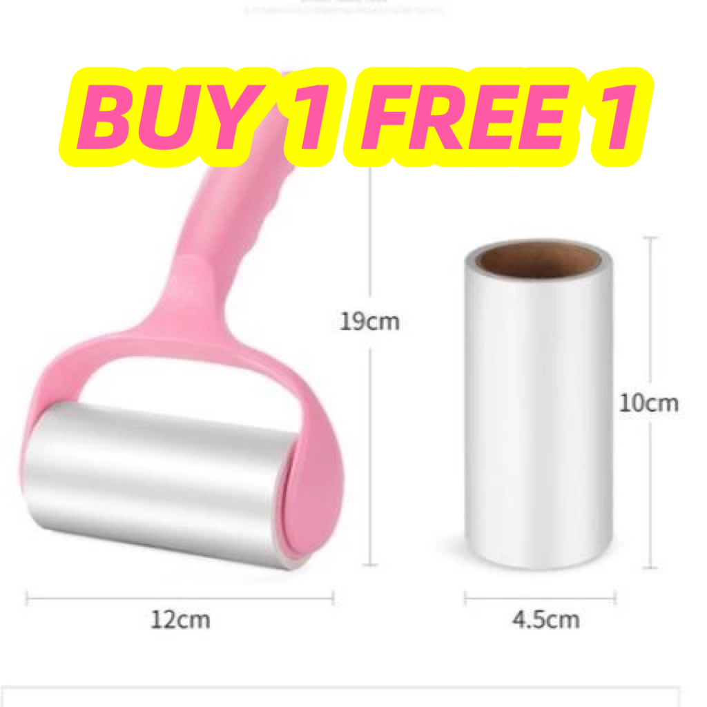 BUY 1 FREE1 Sticky Roller Sticky Dust Paper Tearable Adhesive Brush ...
