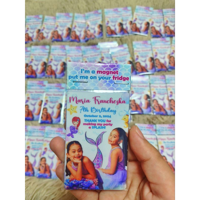 Customized Glitterized/Glossy Ref Magnet Souvenir/FREE Layout (ATM size ...