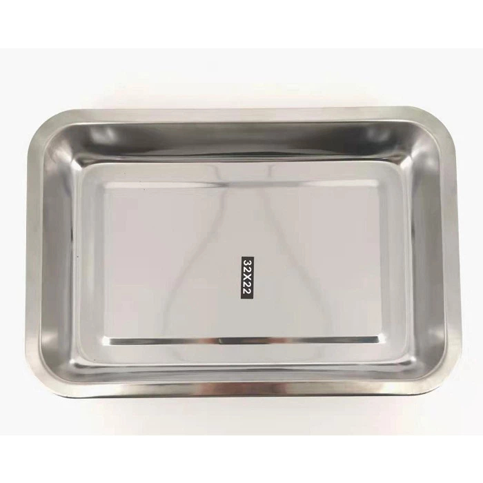 Stainless Steel Square Plate Tray thick 36x27x7cm | Shopee Philippines