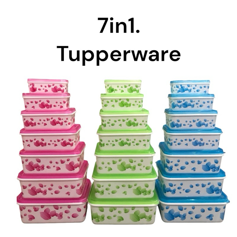 7in1 set Food container Tupperware Refrigerator Kitchen Food grade ...