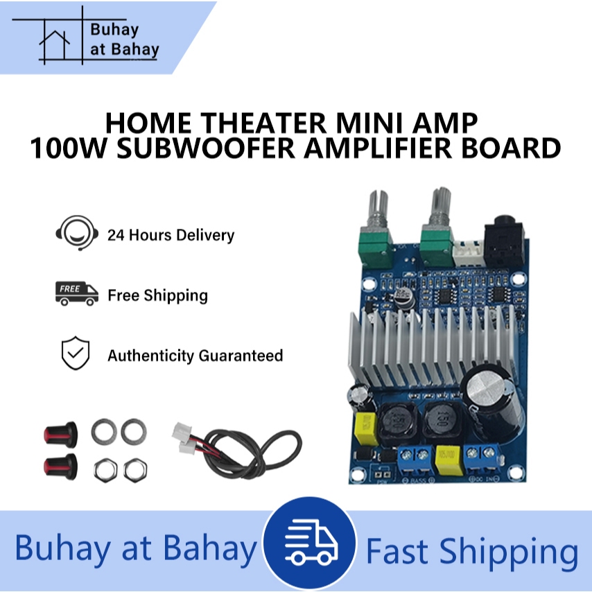100W TPA3116D2 Subwoofer Amplifier Board Home Theater Mini Amp TPA3116D2 Audio Power Amplifiers ...