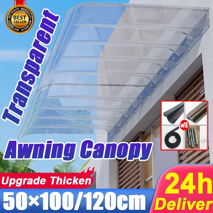 Awning Canopy Transparent Multipurpose Sturdy Shade Awnings Sun Shade ...