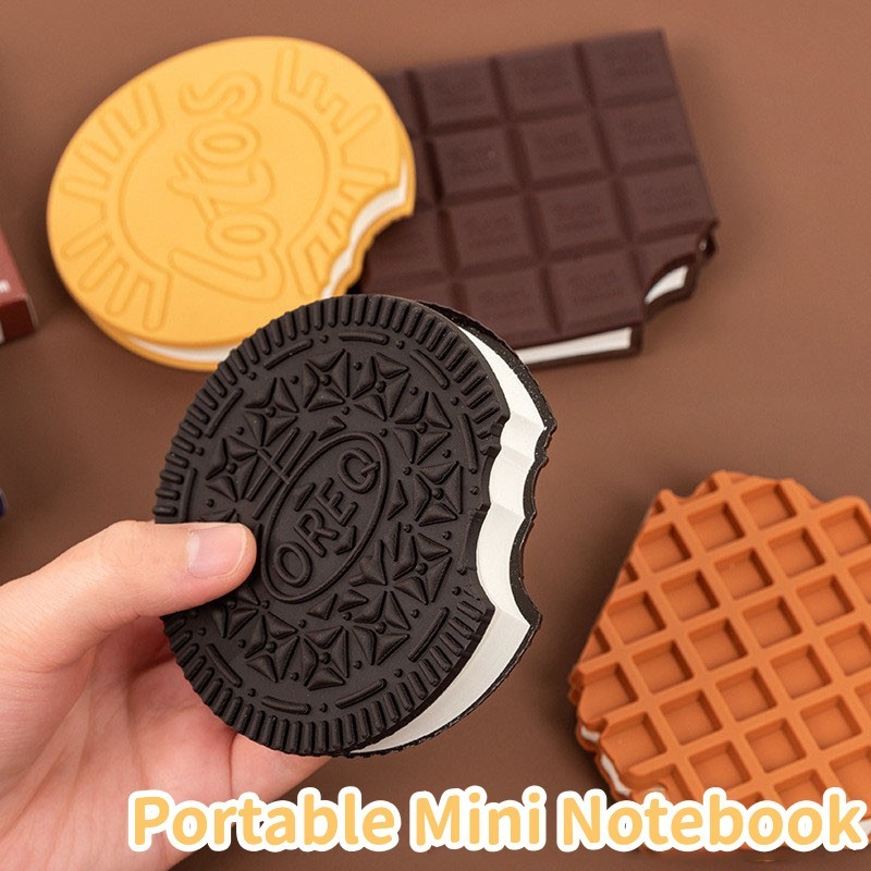 Creative Portable Mini Notebook Chocolate Cute Cookie Scented Notepad ...