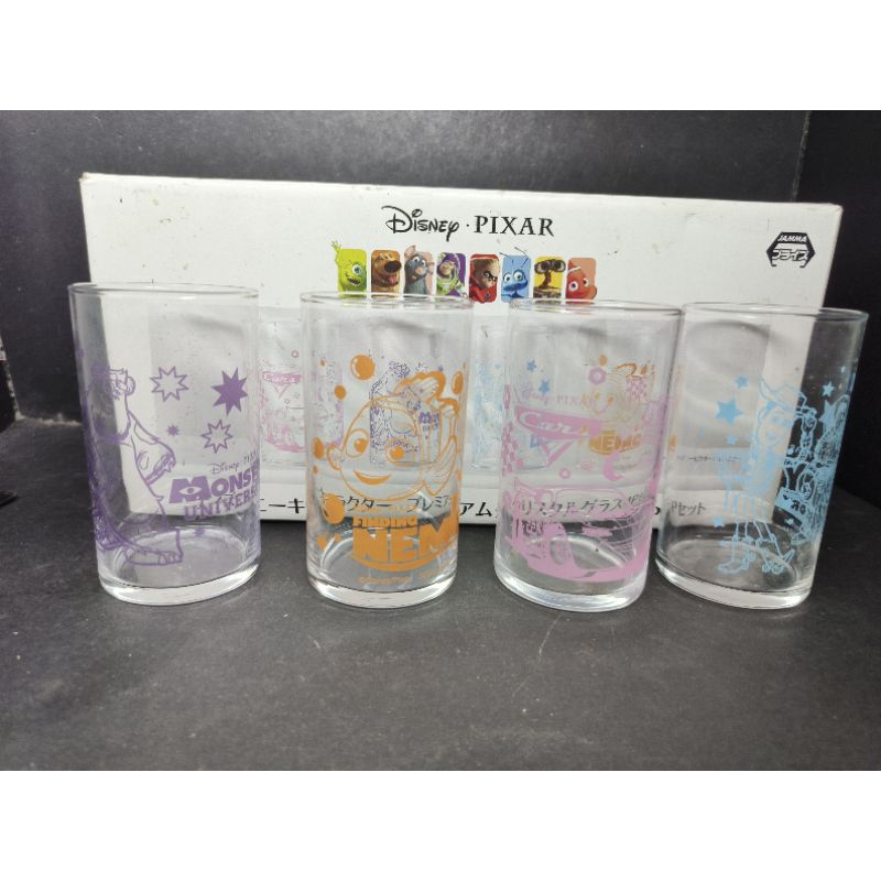 Disney pixar glass set original box | Shopee Philippines