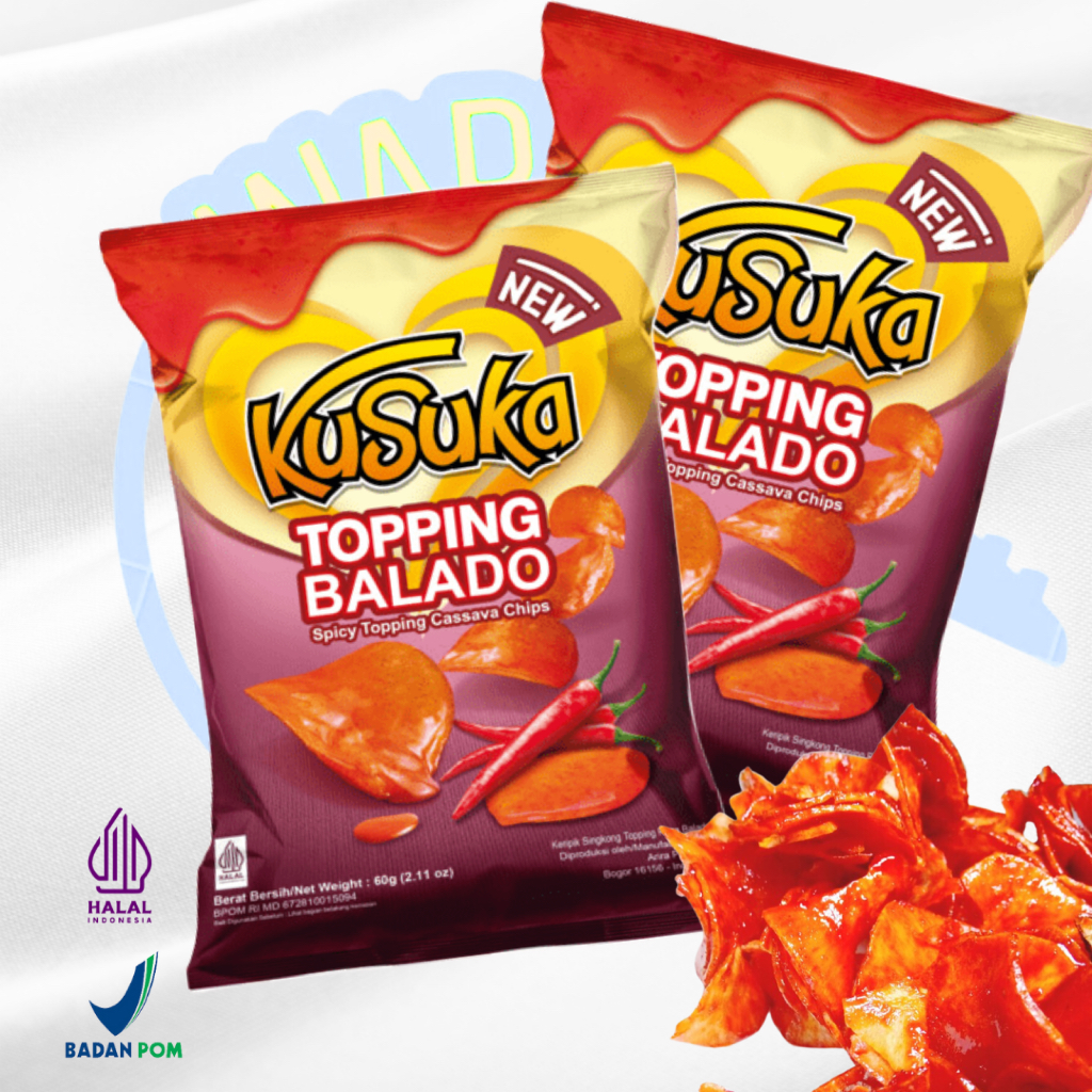 Kusuka Hot Spicy Chili Cassava Chips Original Indonesia Snacks Keripik ...