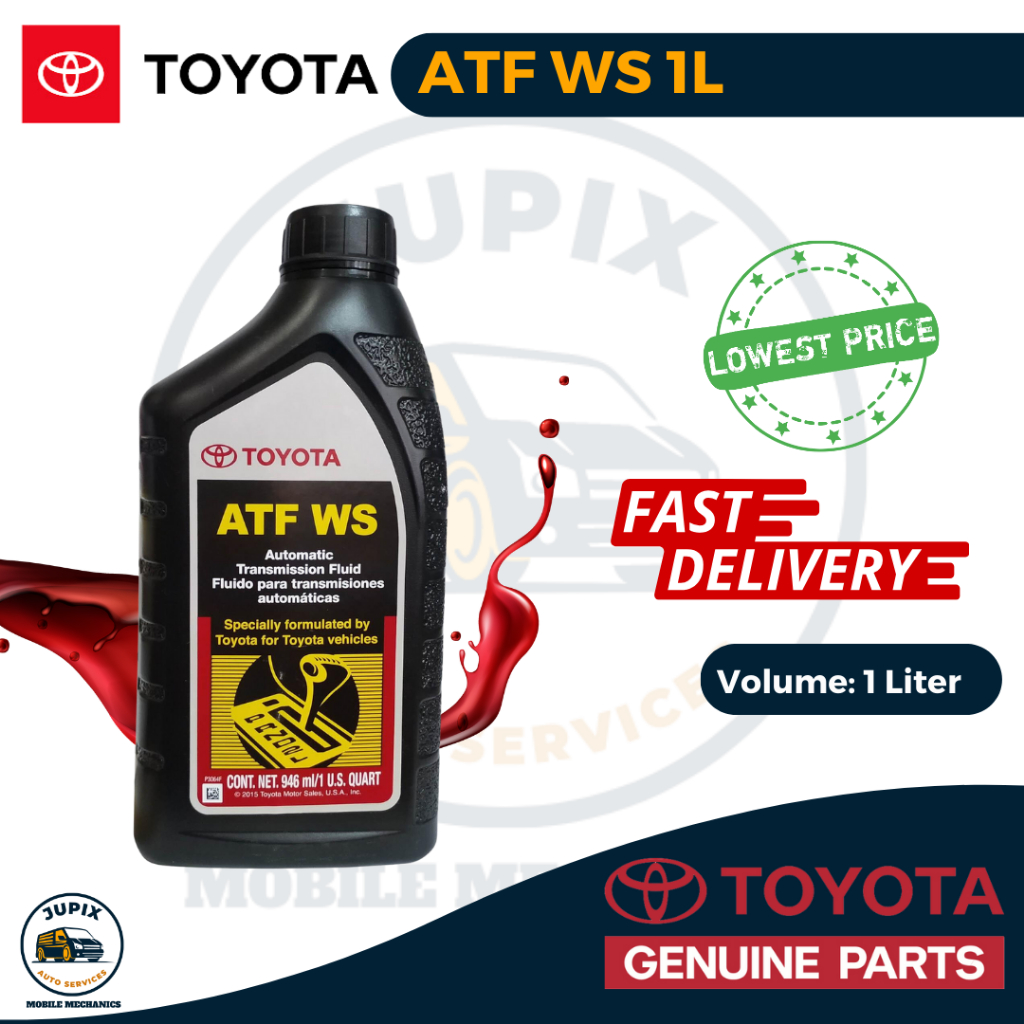 Toyota ATF WS 1 Liter (Automatic Transmission Fluid) | Shopee Philippines
