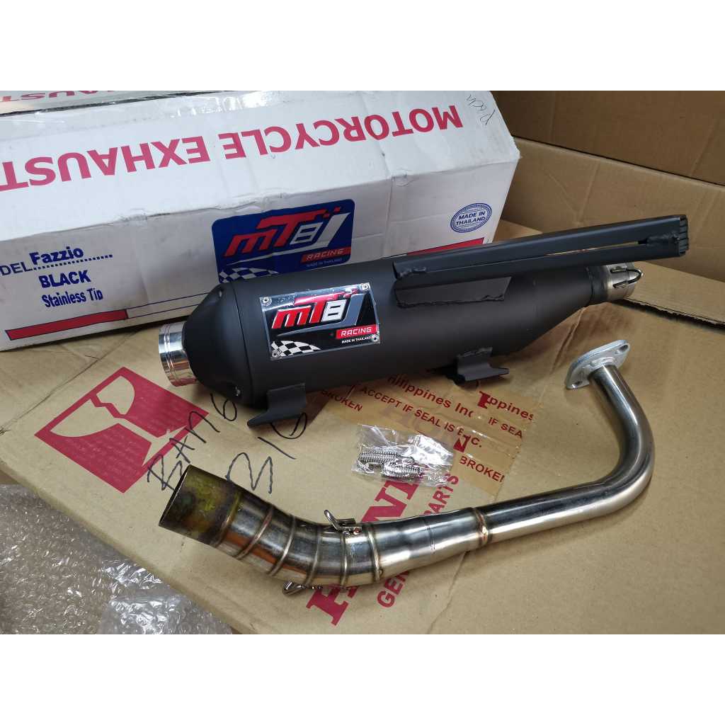 MT8 Exhaust Pipe for Mio Fazzio | Stainless Tip | Shopee Philippines