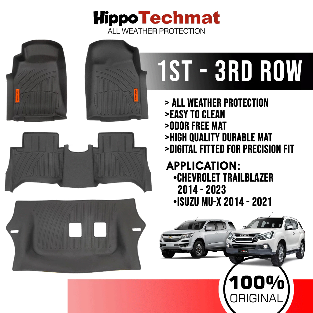 MU-X 2014 to 2021 / Trailblazer 2014 to 2023 Hippo Techmat Deep Dish ...