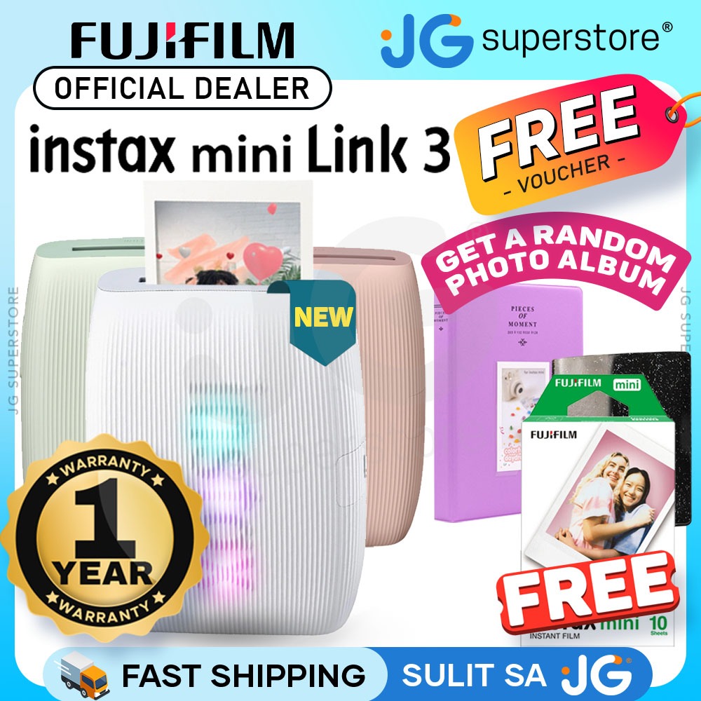 FUJIFILM Instax Mini Link 3 Smartphone Printer with 3D AR Effect ...