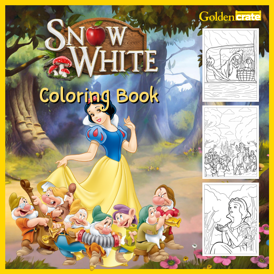 Snow White Coloring Book for Kids – 20 Pages of Fun, Creativity ...