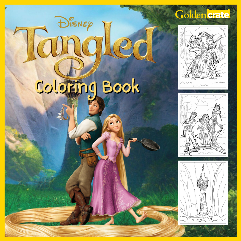 Tangled Coloring Book – 20 Pages | Screen-Free Activity for Kids Age 4 ...