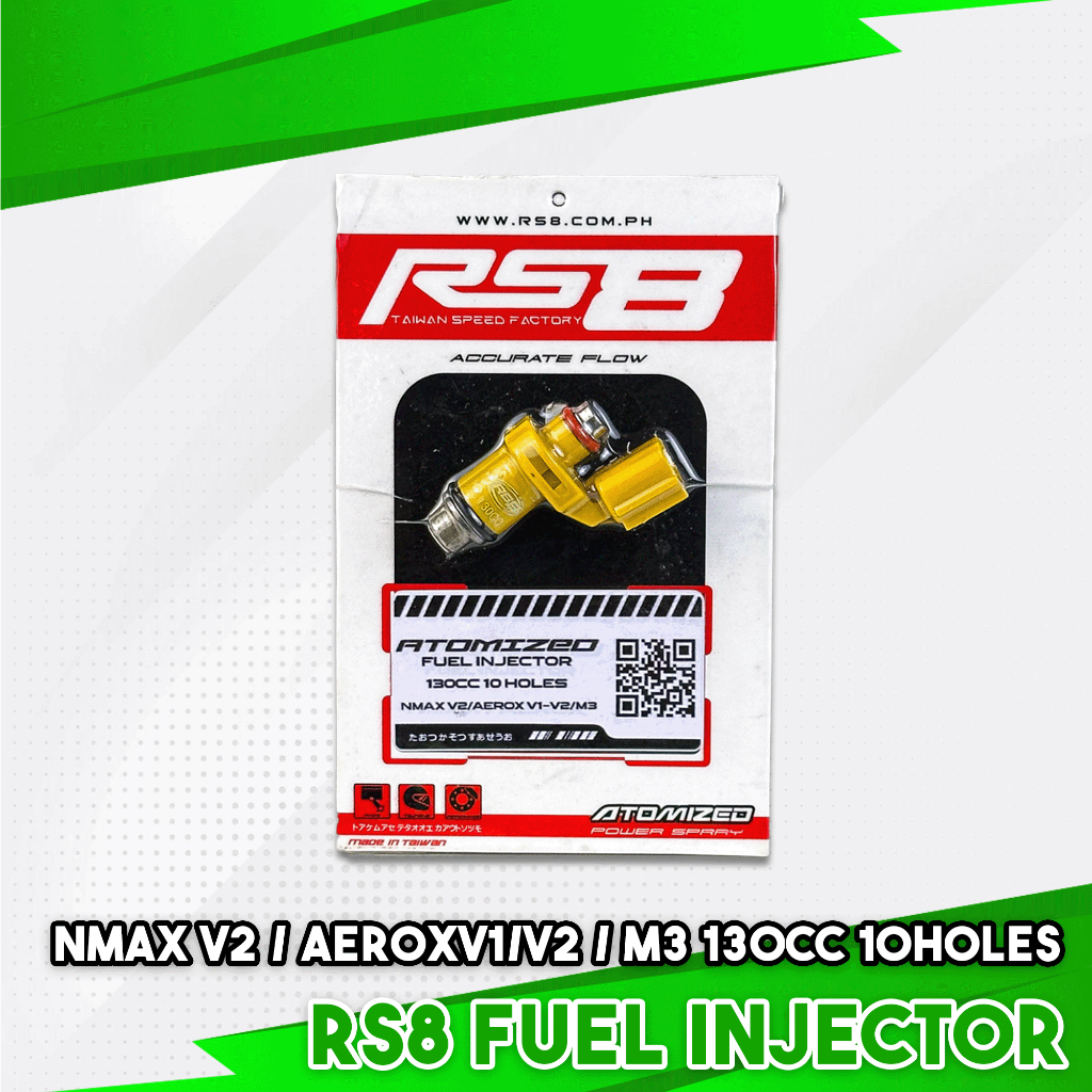RS8 10 HOLES INJECTOR FUEL NMAX V2/AEROXV1V2/M3 | Shopee Philippines