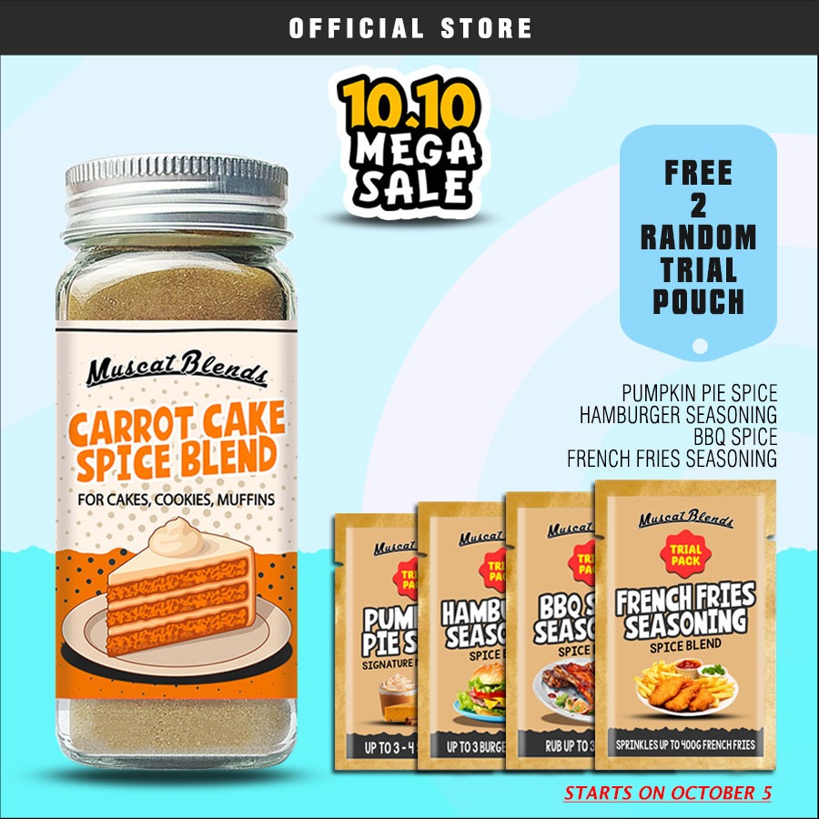 MUSCAT BLENDS CARROT CAKE SPICE 1.76oz (50g) | Shopee Philippines