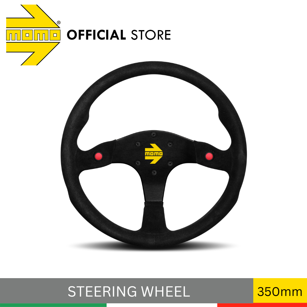 MOMO Mod .80 350 Suede Steering Wheel Black | Shopee Philippines