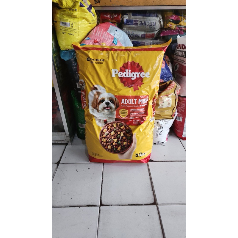 Pedigree Adult Mini Dry Dog Food Beef Lamb & Vegetable 1 Sack 20 ...