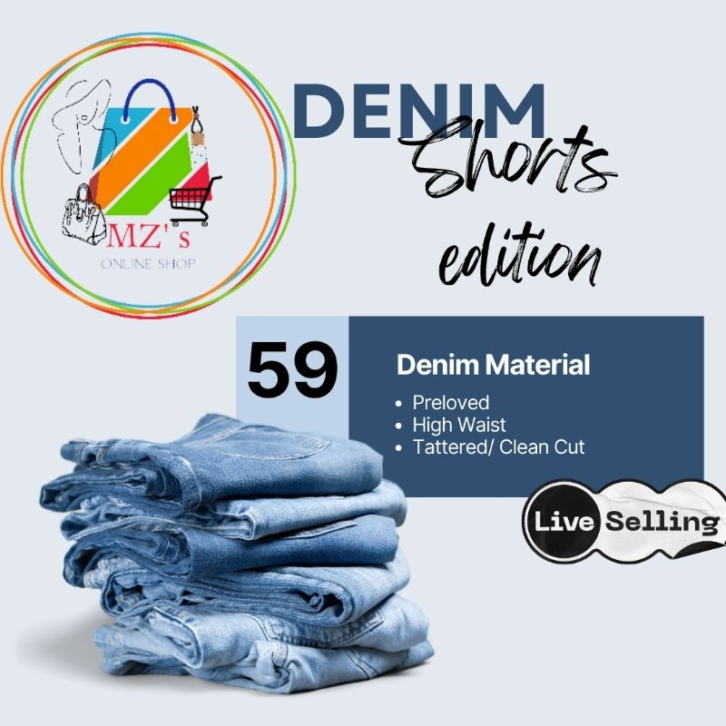 Denim highwaist shorts affordable Womenswear Bundle of 4 (59 each ...