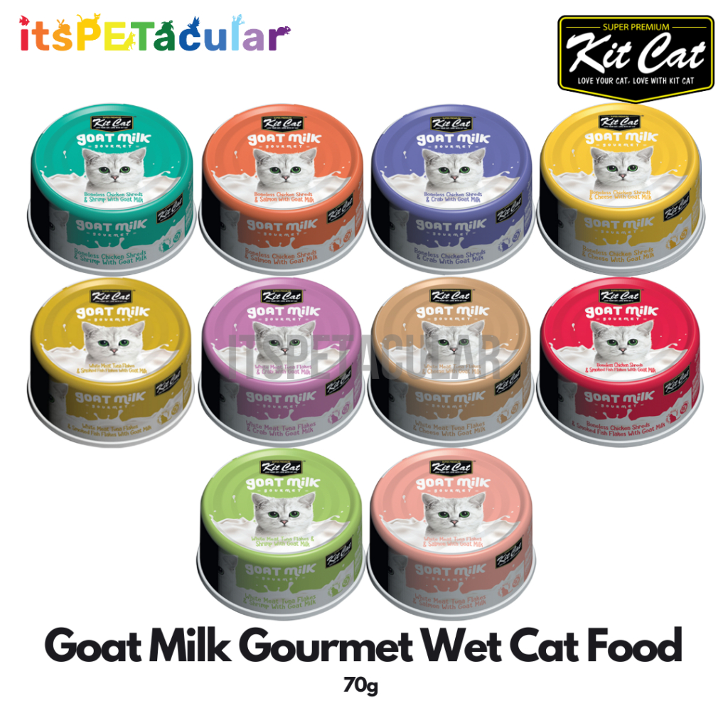 Kit Cat Goat Milk Gourmet Wet Cat Food 70g | Shopee Philippines