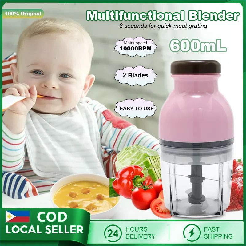 Portable Meat Grinder Electric Food Mixer Juice Vegetable Chopper Fruit ...