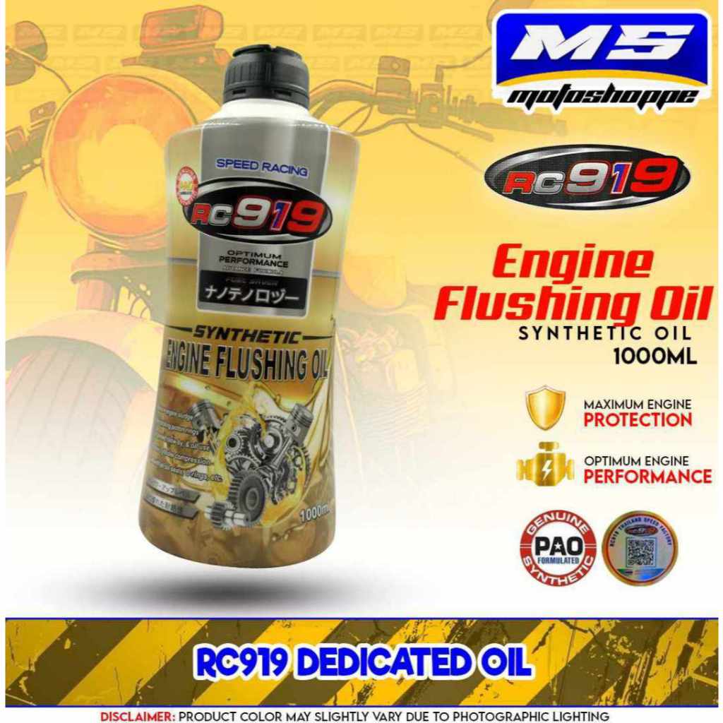 RC919 ENGINE FLUSHING OIL 500ML & 1000ML - MOTOSHOPPE MOTORCYCLE ...