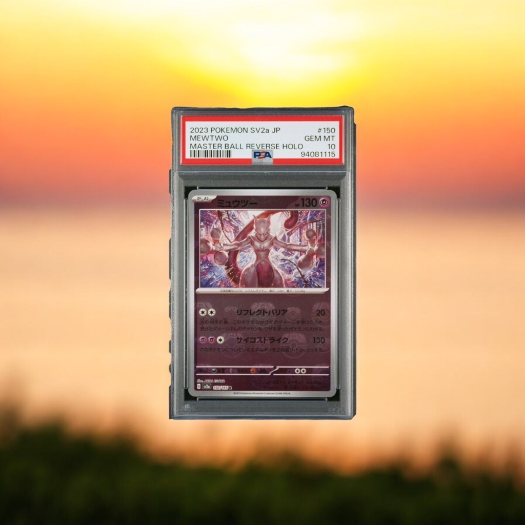 PSA 10 Mewtwo 150/165 Master Ball Reverse Holo 151 2023 Pokemon card ...