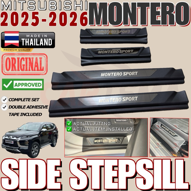 MITSUBISHI MONTERO SPORT 2025-2026 PREMIUM SIDE STEP SILL (Montero 2025 ...