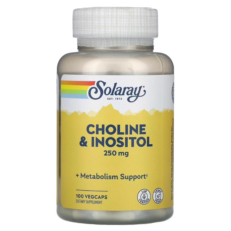 Solaray Choline & Inositol, 250 mg, 100 VegCaps | Shopee Philippines
