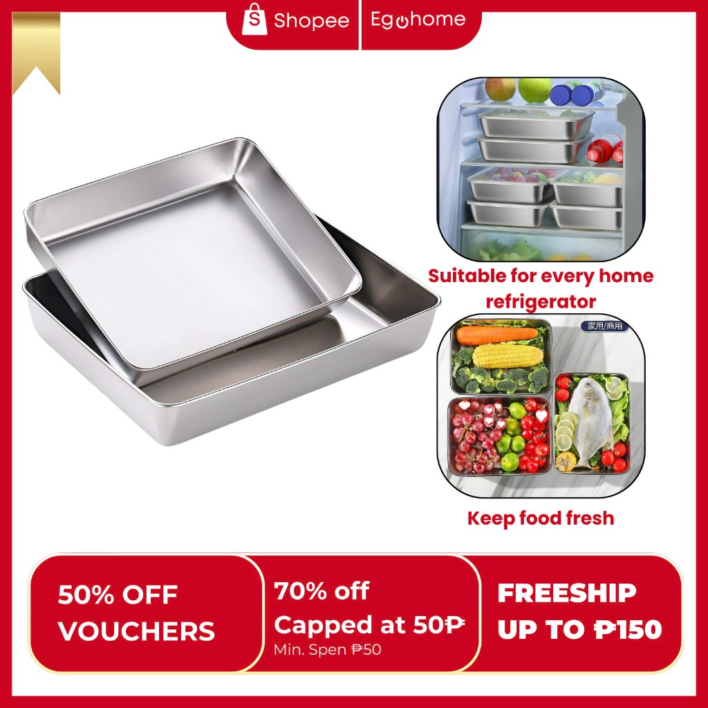 304 Stainless Steel Food Tray Versatile Food Tray For Kitchen Essential ...