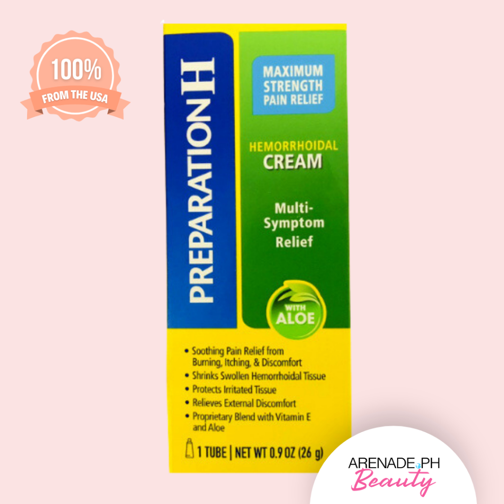 Preparation H Maximum Strength Hemorrhoidal Cream with Aloe - Multi ...