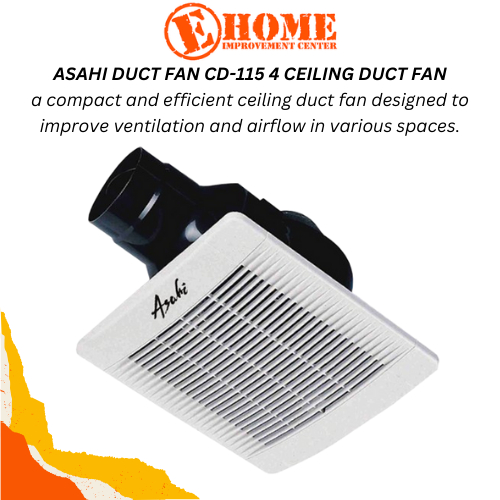 ASAHI DUCT FAN CD-115 4 CEILING DUCT FAN | Shopee Philippines