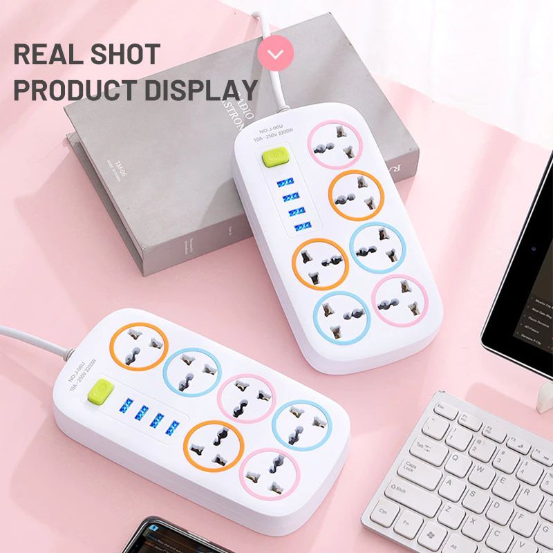 Extension Cord with USB Port Power Strip High-power Multi-switch Socket ...