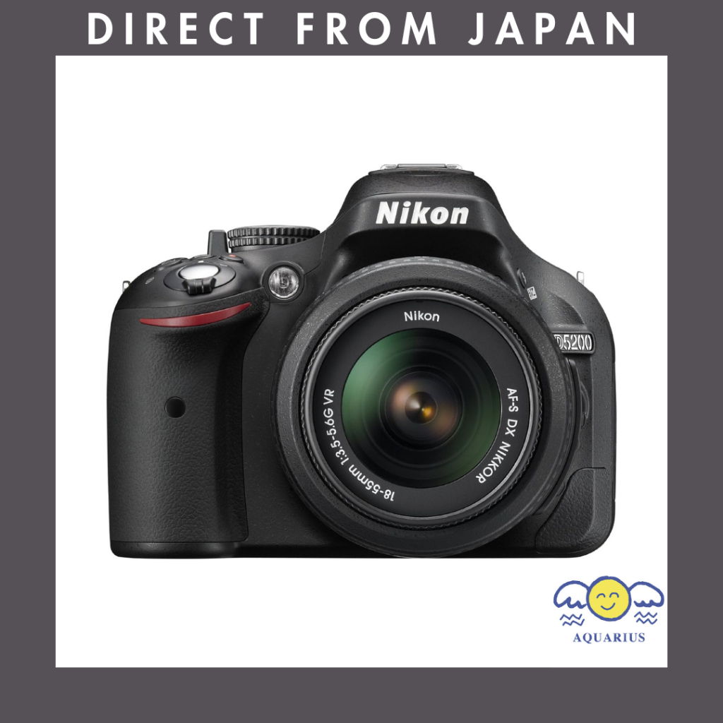 【Used】 Nikon DSLR Camera D5200 24.1MP Lens Kit AF-S DX NIKKOR 18-55mm f ...