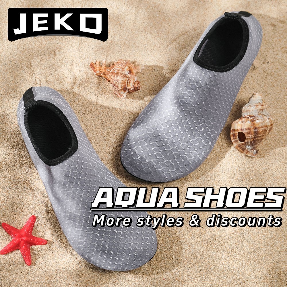 JEKO Aqua Shoes,Soft-Soled Water Shoes,Rubber Beach Shoes For Swimming,Yoga,Fishing,Fitness ...